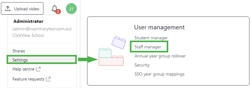 How to manage admin contacts? – ClickView Education