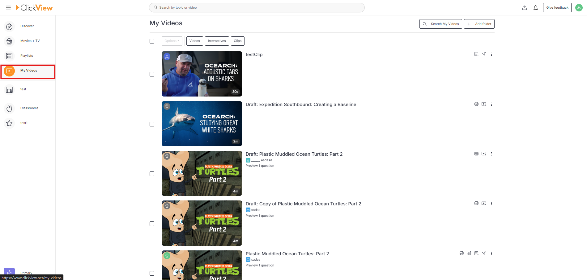 How do I share a "clip"? (Updated Version) – ClickView Education