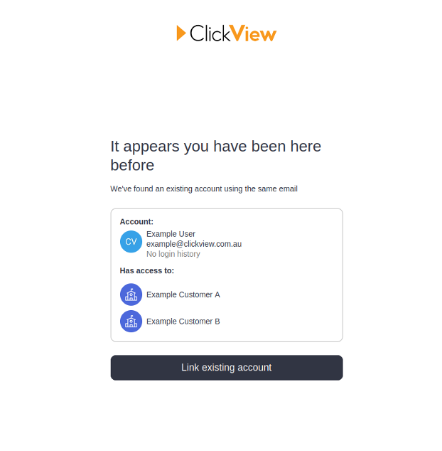 Linking your existing SSO account – ClickView Education